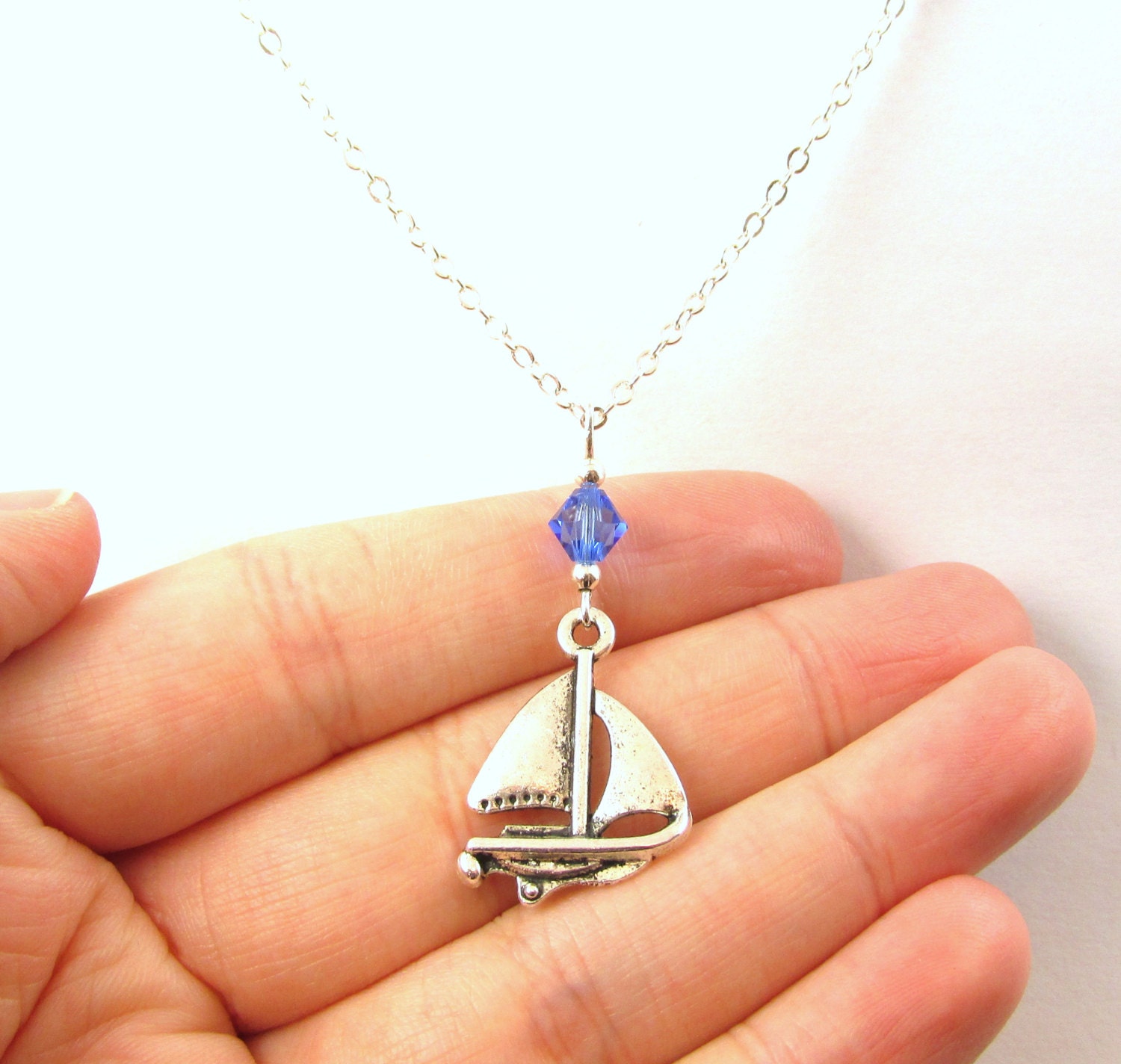 Sailboat Necklace Jewelry