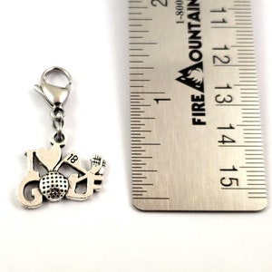 I Love Golf Zipper Pull- Golf Purse Pull, Golf Gift, Golf Jacket Pull ...