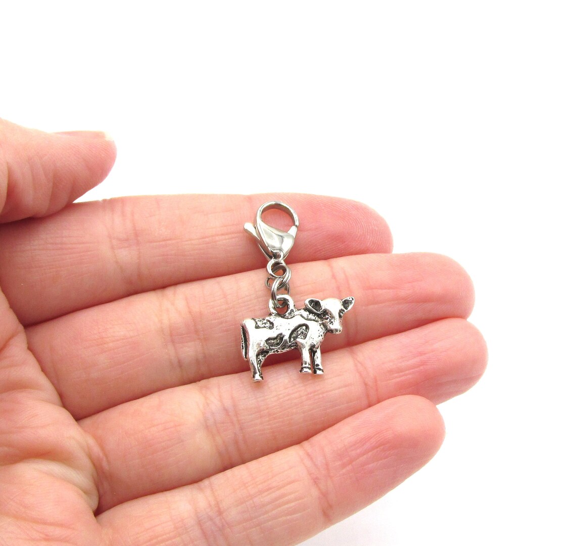 Cow Zipper Pull, Cow Pull, Cow Bag Charm, Cow Accessories, Cow Gift ...