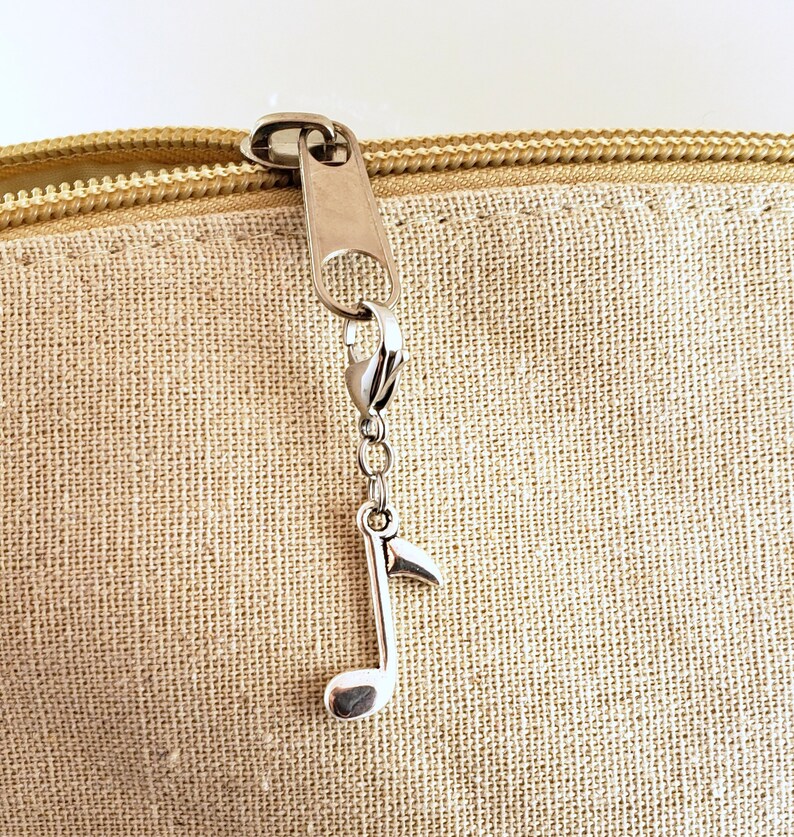 Music Zipper Pull, Music Note Pull, Music Bag Pull, Music Note Charm ...