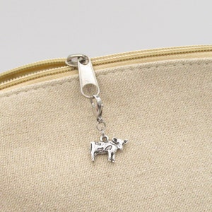 Cow Zipper Pull, Cow Pull, Cow Bag Charm, Cow Accessories, Cow Gift ...