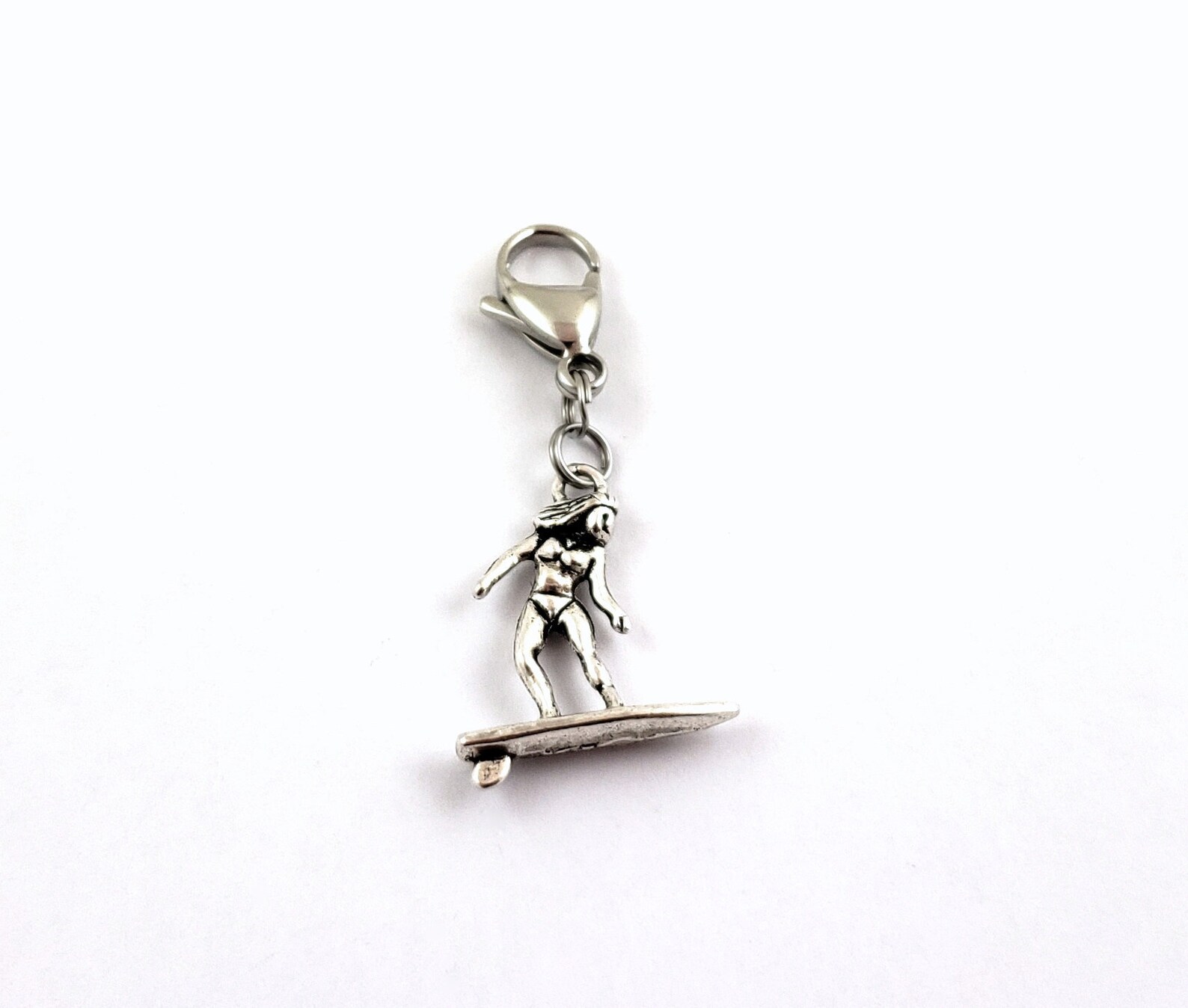 Surfer Zipper Pull, Surfer Bag Charm, Surfing Accessories, Surf Purse ...