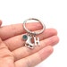 Ice Skate Keychain Birthstone and Initial, Ice Skating Keyring, Skate ...