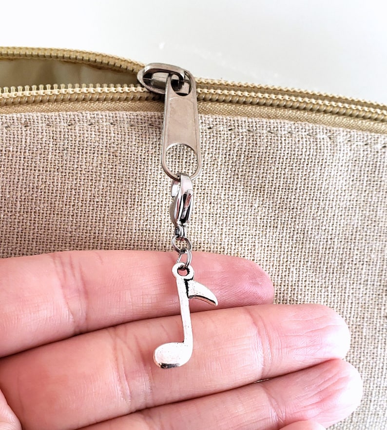 Music Zipper Pull, Music Note Pull, Music Bag Pull, Music Note Charm ...