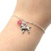 Poodle Bracelet- Choose a Birthstone, Poodle Jewelry, Poodle Birthstone ...