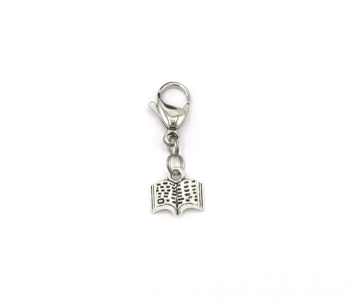 Book Zipper Pull, Book Bag Charm, Read Accessory, Reading Zipper Pull ...
