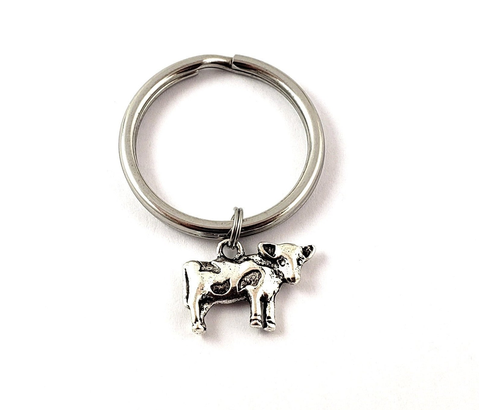 Cow Keychain Cow Keyring Cow Gift Cow Birthday Gift Cow | Etsy