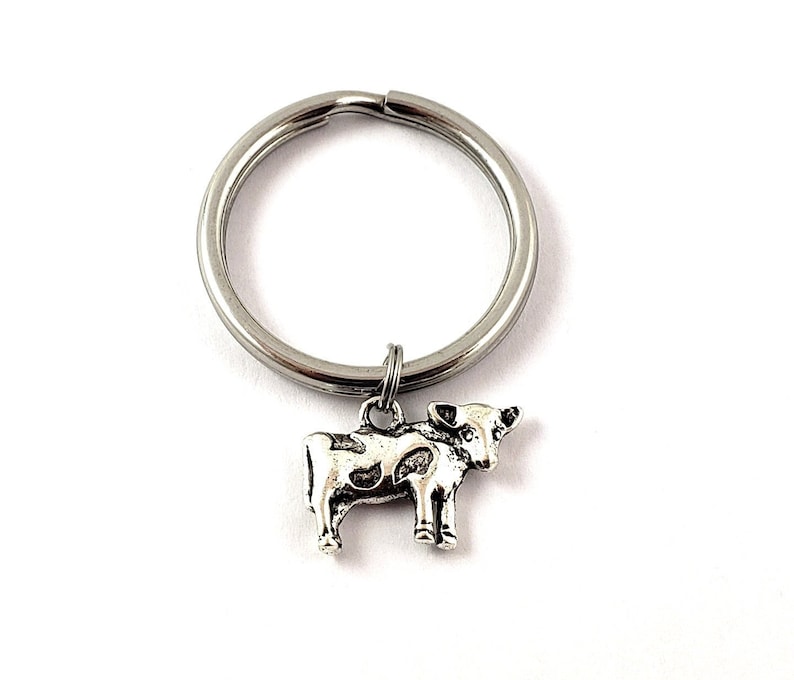 Cow Keychain Cow Keyring Cow Gift Cow Birthday Gift Cow | Etsy