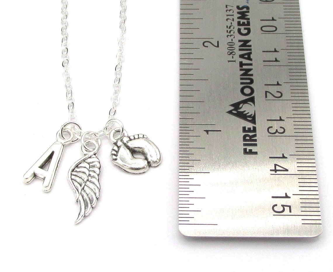 Infant Loss Necklace- Choose an Initial, Infant Loss Memorial, Infant ...