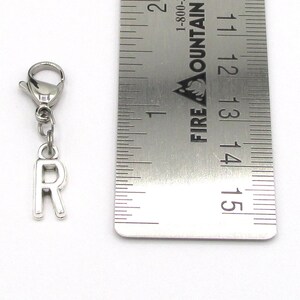 Initial Zipper Pull- Choose a Letter, Letter Zipper Pull, Letter Zipper ...