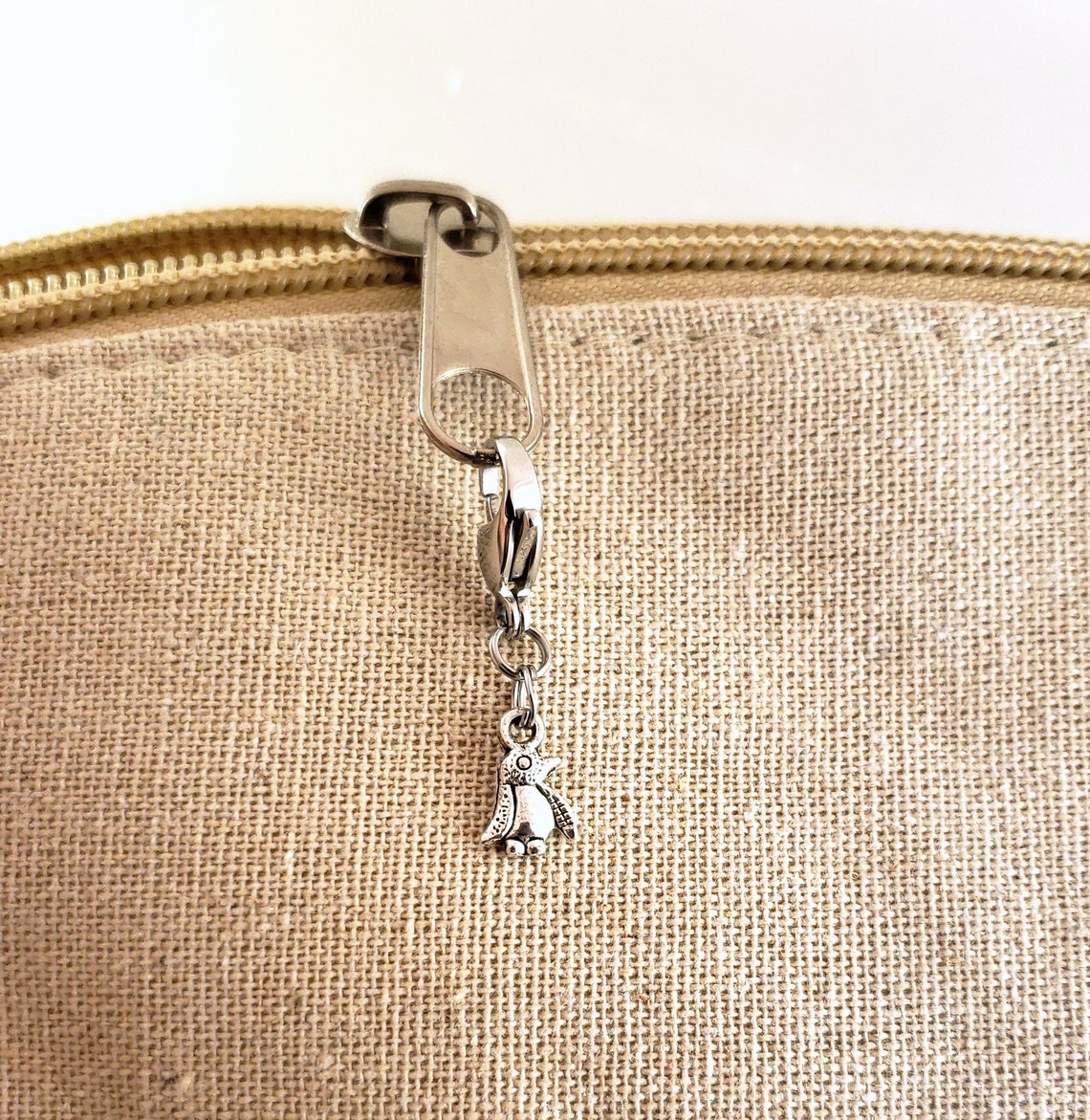 TINY Penguin Zipper Pull, Penguin Pull, Penguin Gift, Penguin Lobster ...