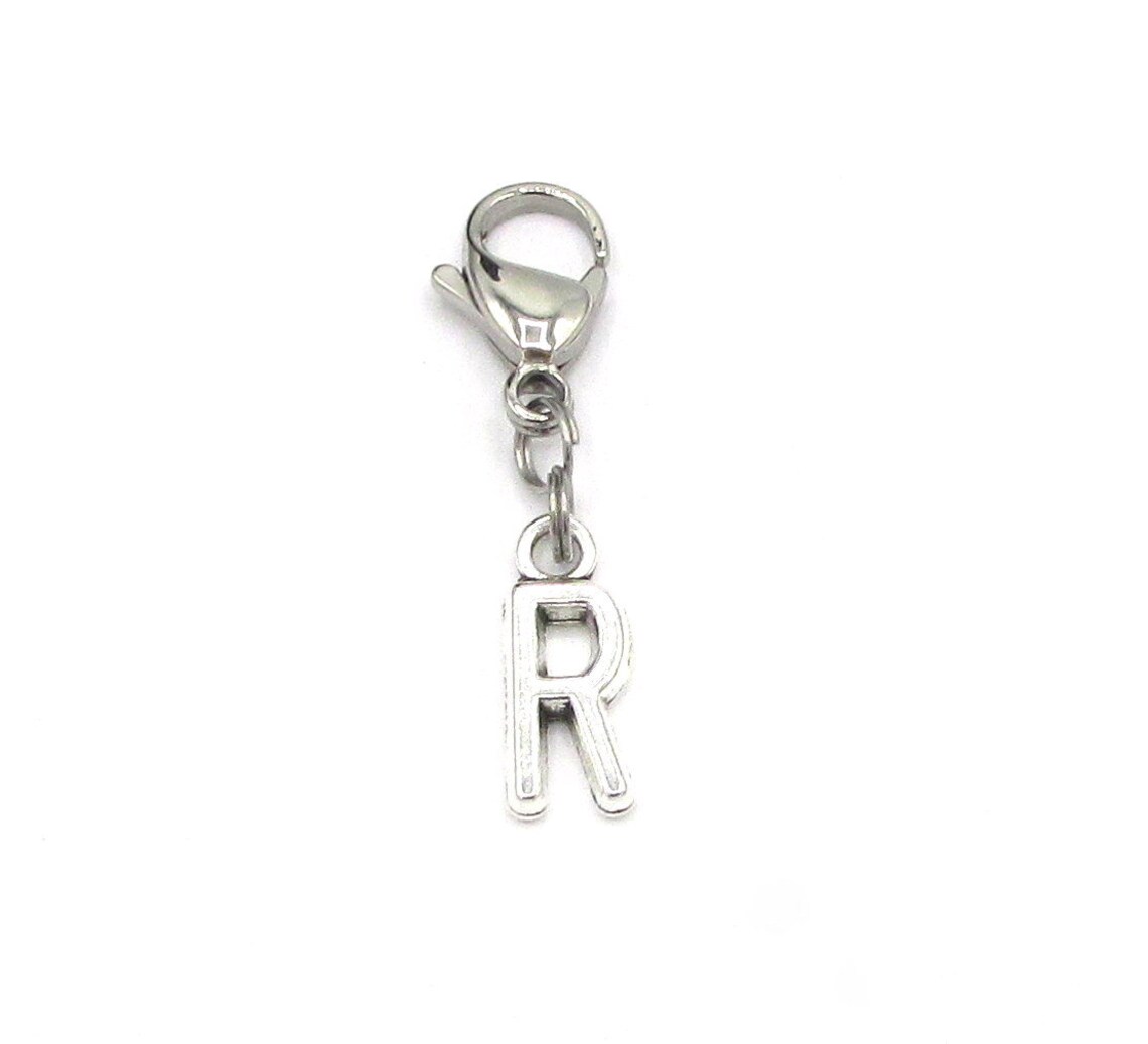 Initial Zipper Pull Choose a Letter Letter Zipper Pull - Etsy