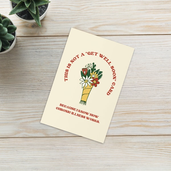 Chronic Illness Greeting Card - Etsy
