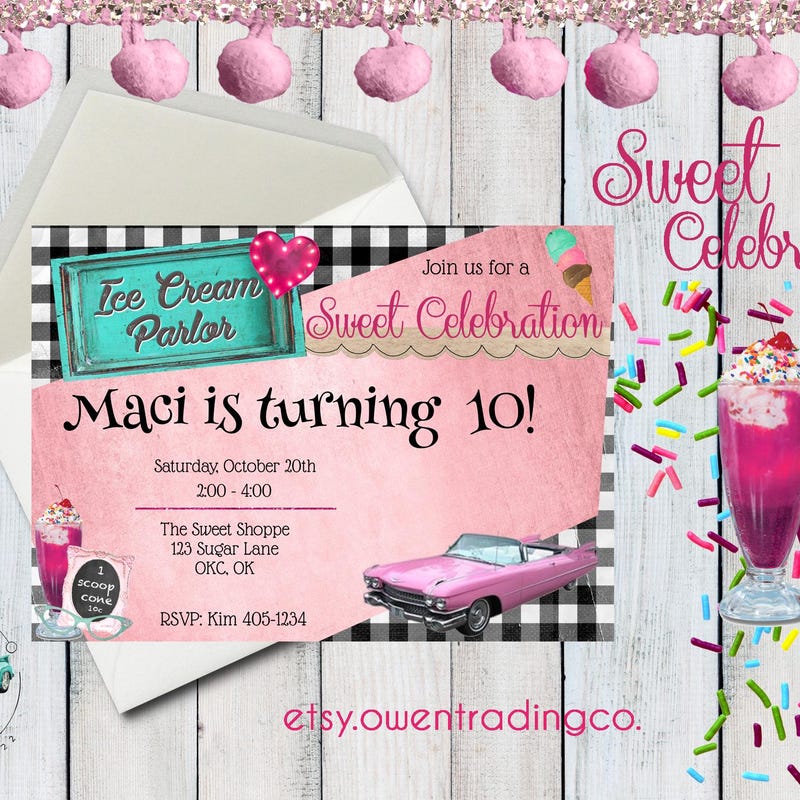 Ice Cream Parlor 50s - Etsy