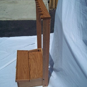Red Oak 8 Gun Display Rack W/ Locking Drawer - Available Walnut or ...