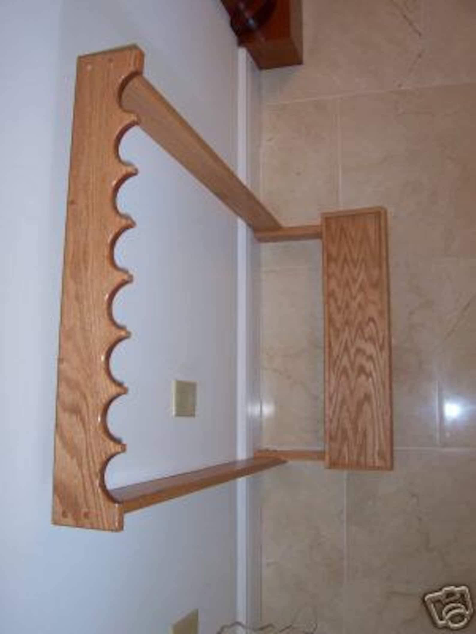 8 Gun Red Oak Display Rack Unfinished Natural or Walnut | Etsy