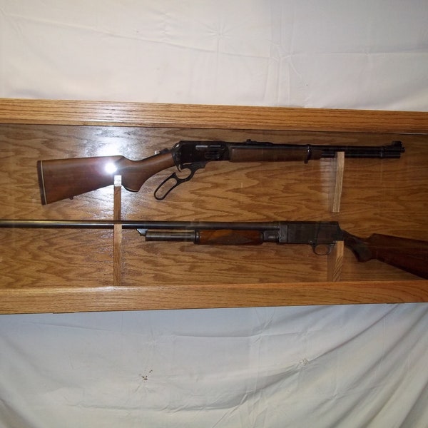 Wall Mounted Rifle Display Case - Etsy