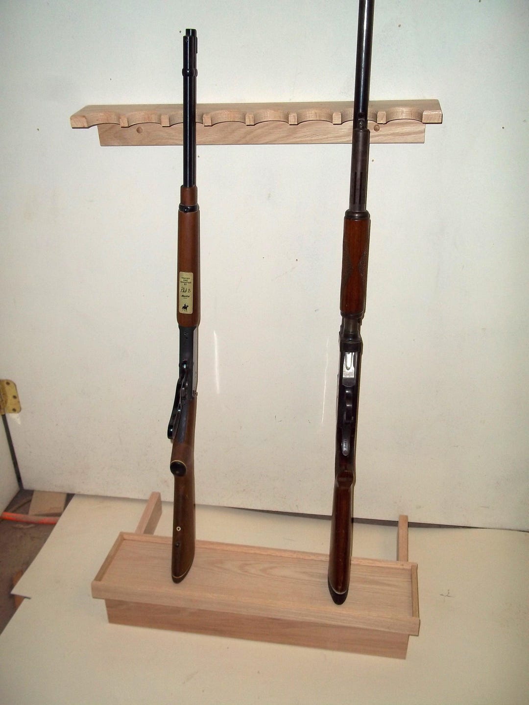 24” Closet Gun Rack & Butt Rest – Unfinished - Etsy