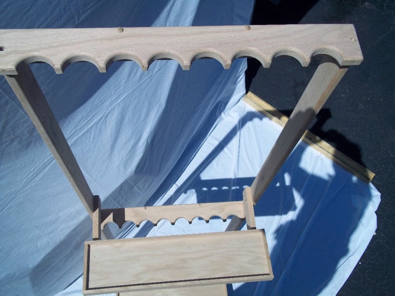 16 Gun Rack Red Oak Display Rack Unfinished Natural or - Etsy