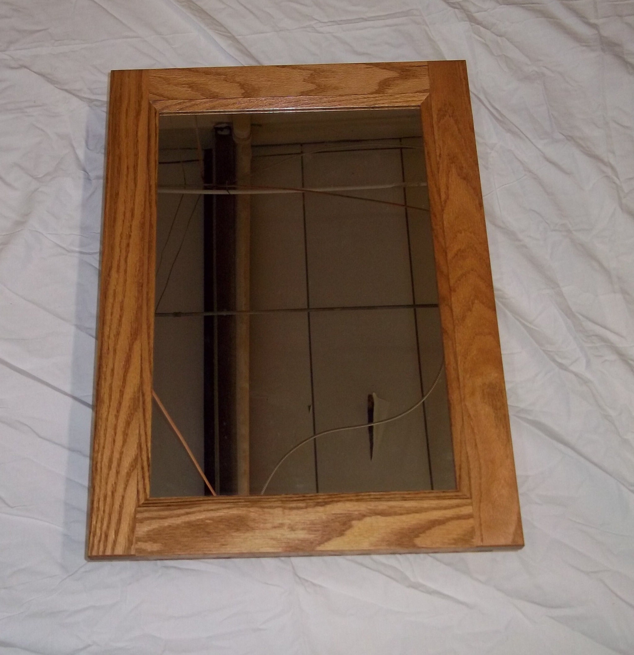 Wallmount Medicine Cabinet Red Oak - Etsy