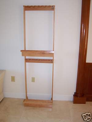16 Gun Rack Red Oak Display Rack Unfinished, Natural or Walnut Finish ...