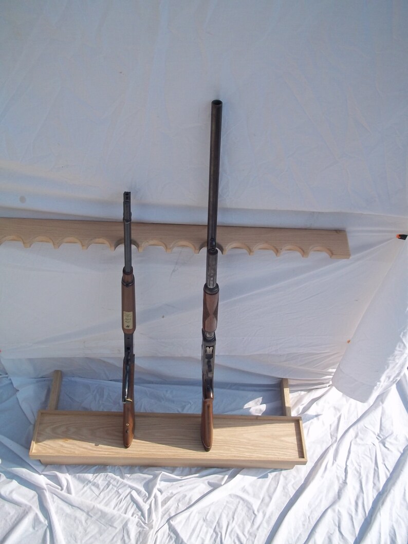 36 Closet Rifle/gun Rack & Butt Rest Unfinished Red Oak - Etsy