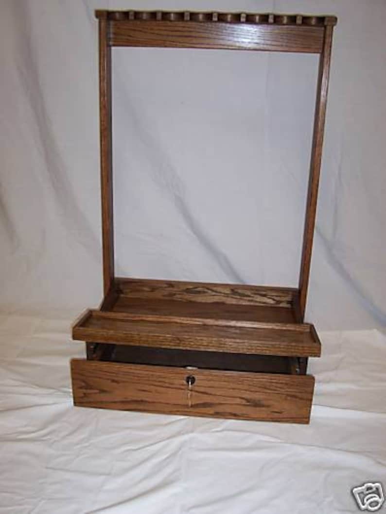 Red Oak 8 Gun Display Rack W/ Locking Drawer Available - Etsy