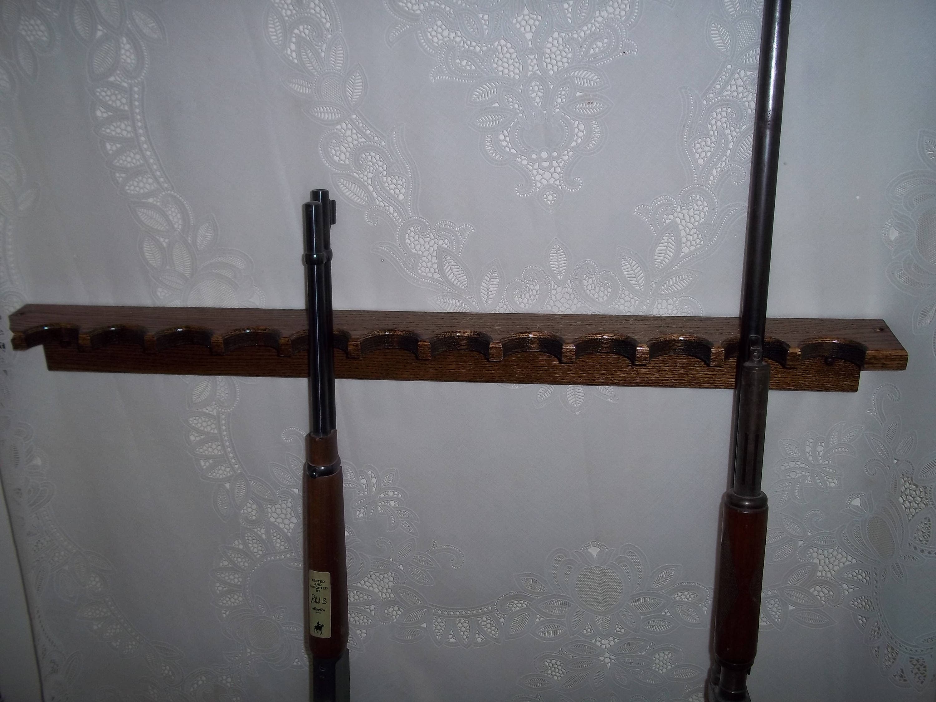 36 Closet Rifle/gun Rack & Butt Rest Walnut or Natural - Etsy Australia