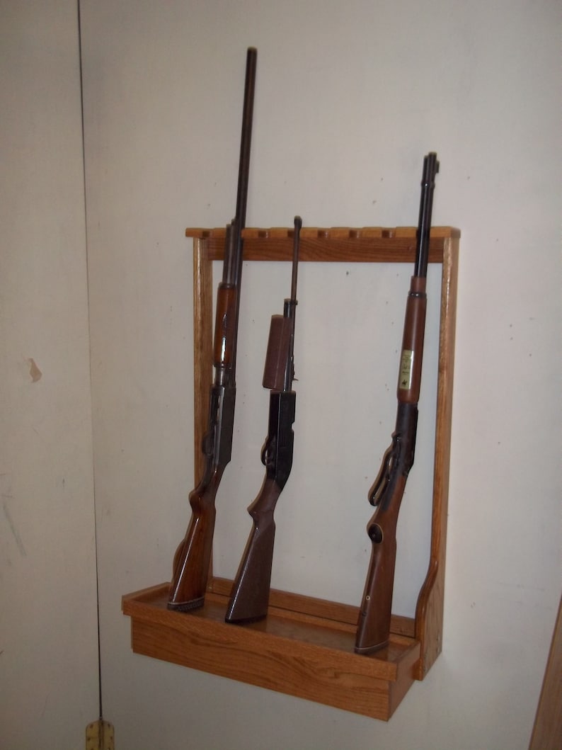 8 Gun Vertical Wall Mount Rack Single Barrel Model - Etsy