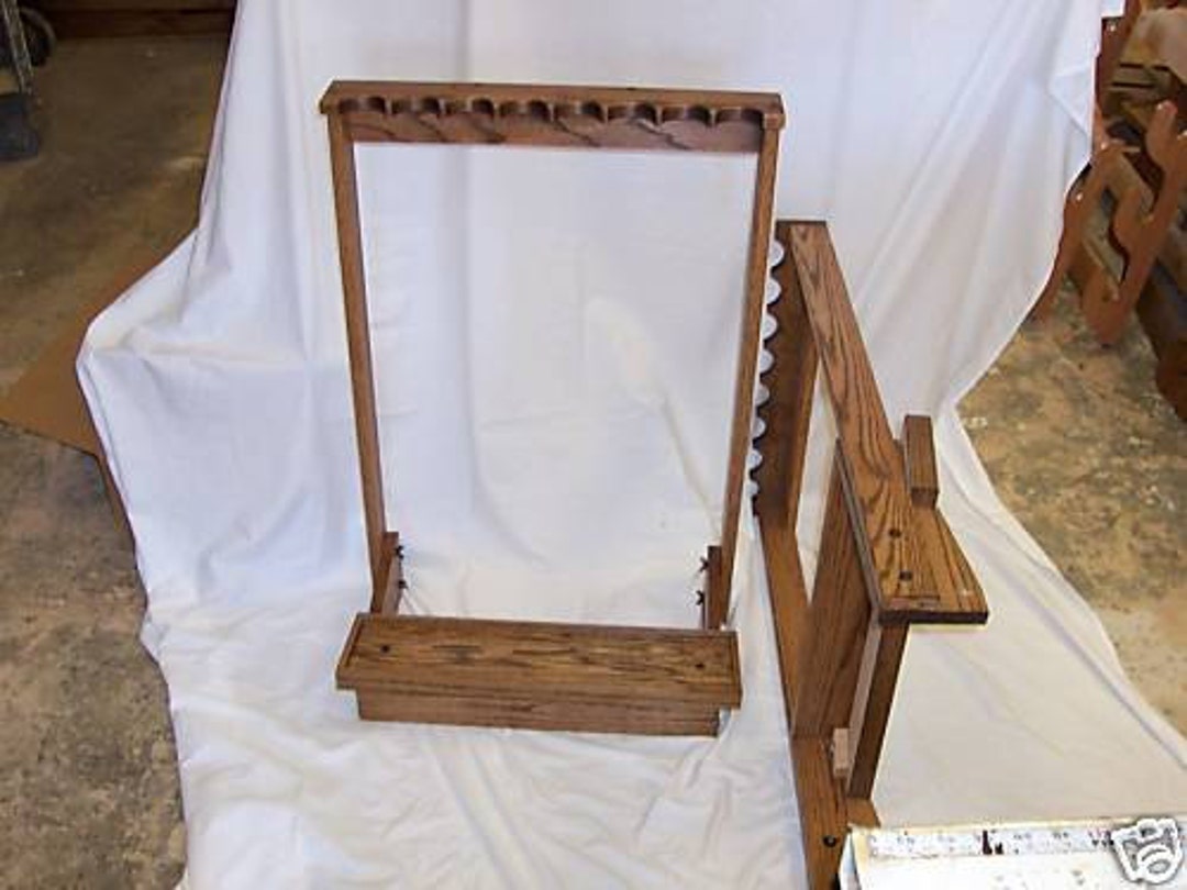 8 Gun Rack - Folding Red Oak Display - Walnut or Natural Finish - Etsy