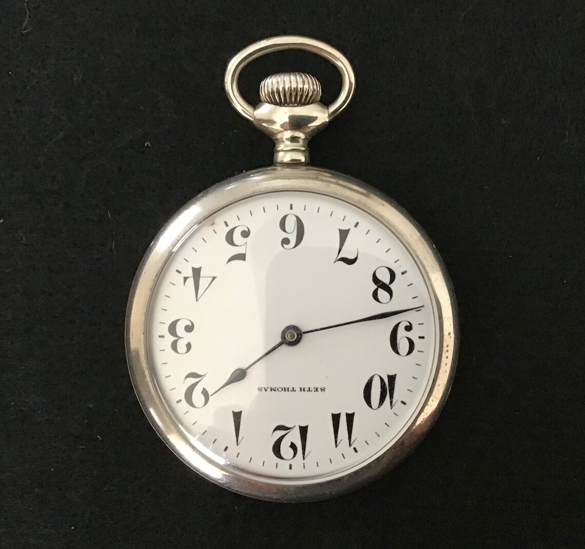 Seth Thomas Centennial 16 Size Pocket Watch Inverted Dial | Etsy