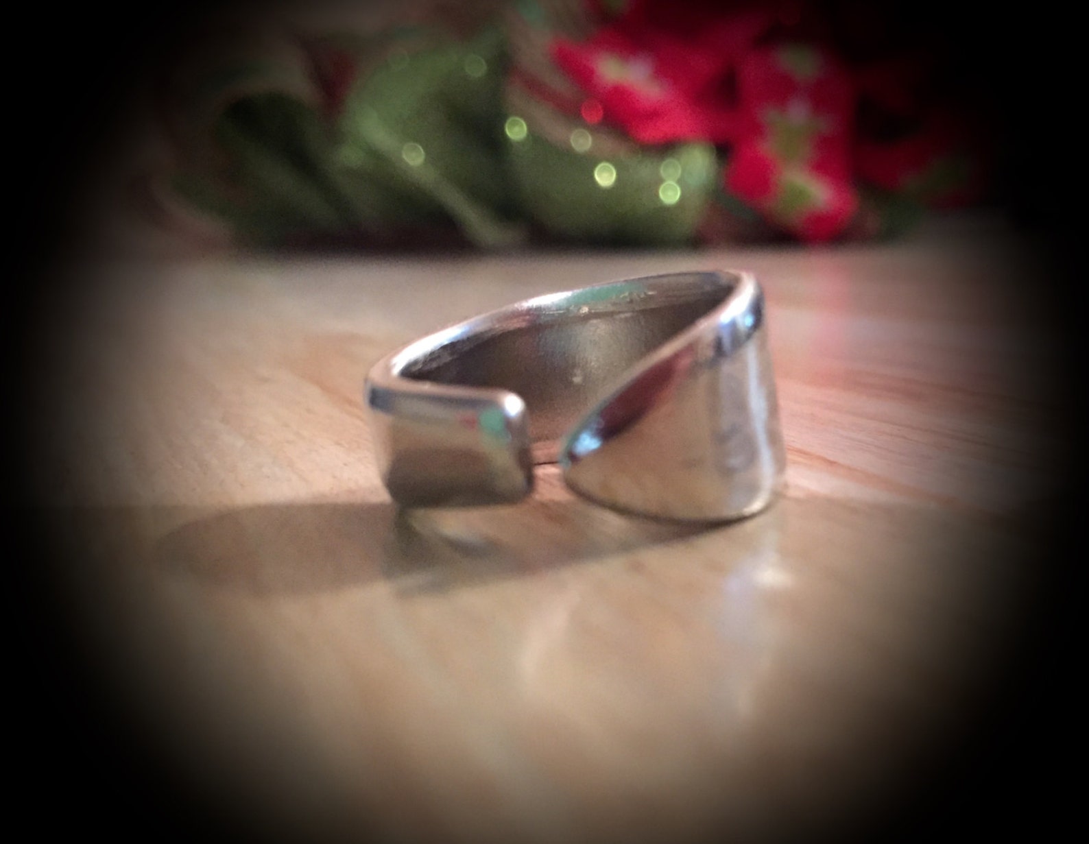 Silver Spoon Ring With Crystal - Etsy