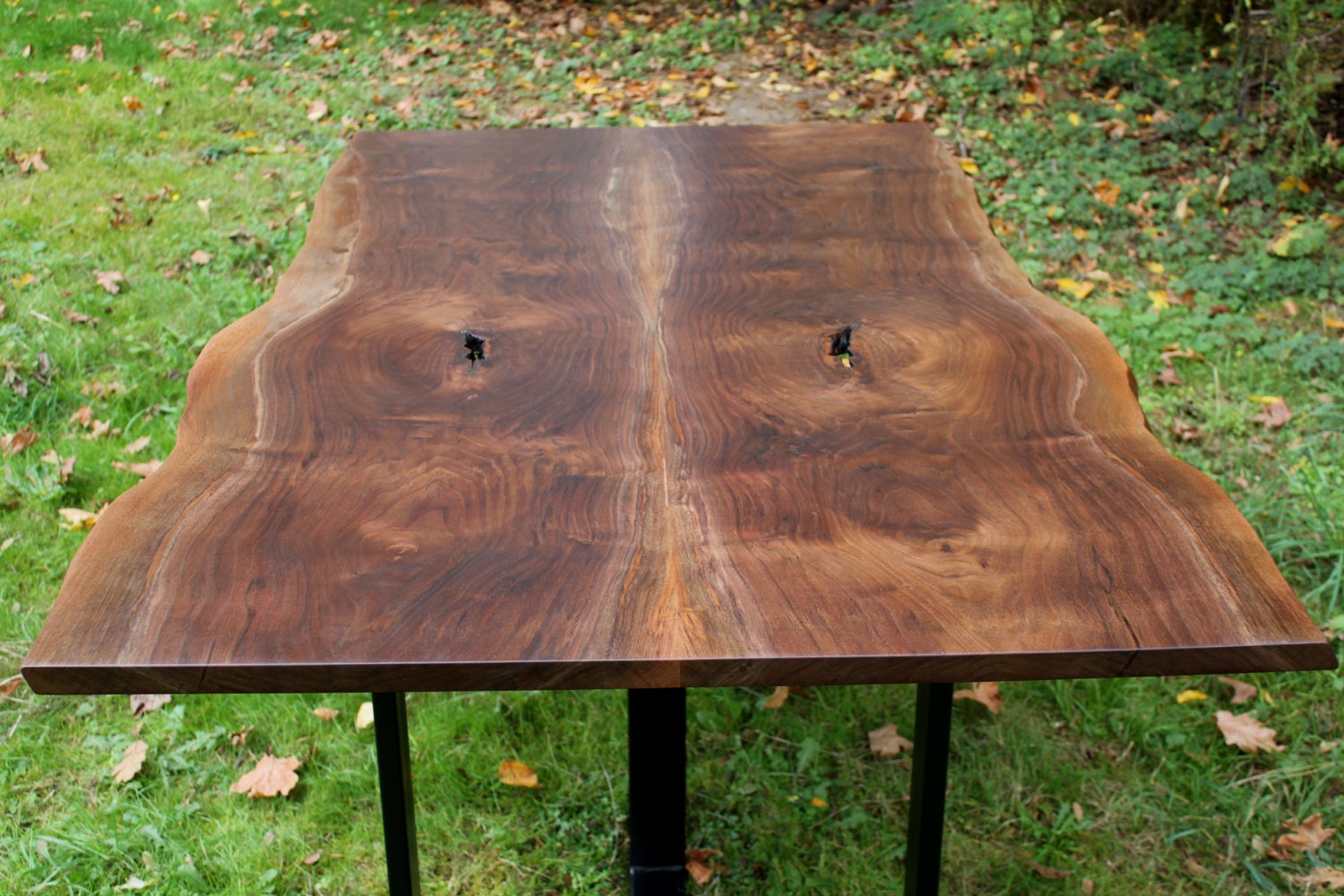 Live Edge Walnut Dining Table - Etsy