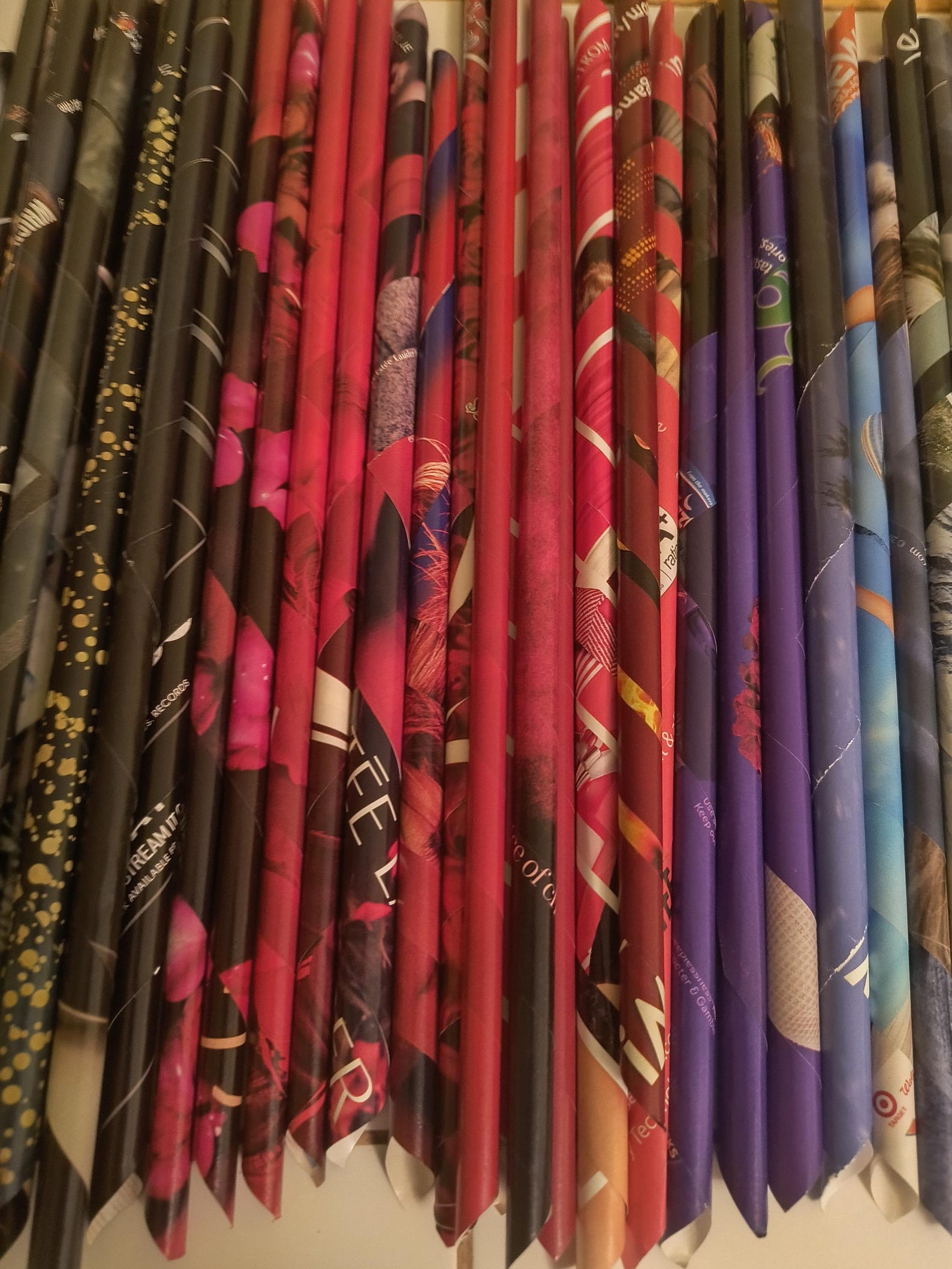 Rolled Magazine Page Straws: Paper Art Supply - Lot of 100 - Etsy
