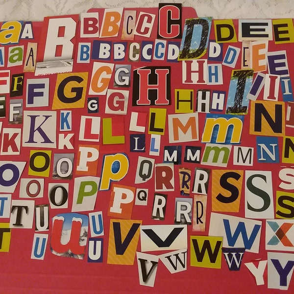 Magazine Letter Cutouts - Etsy
