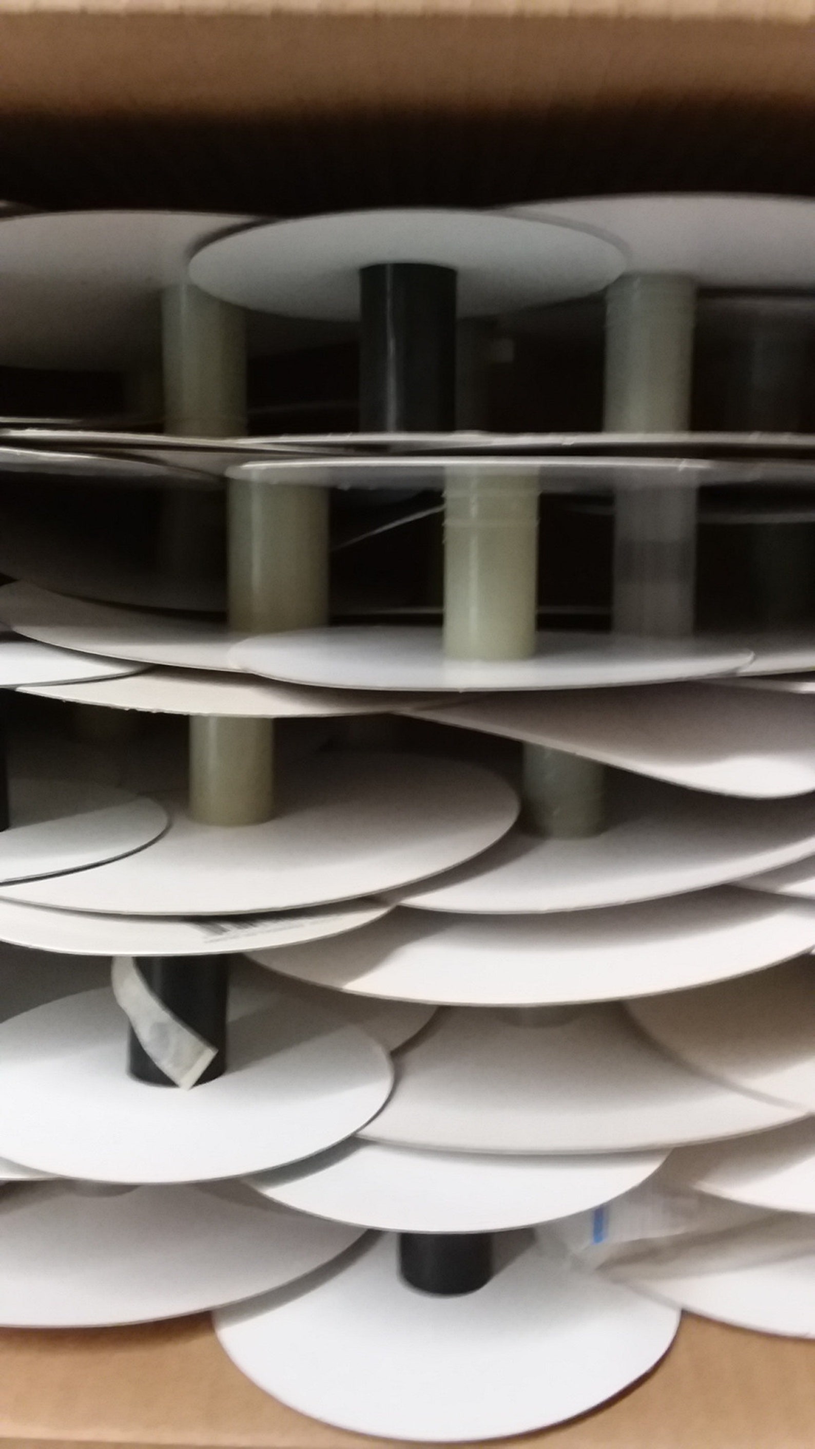 Empty Ribbon Spools-lot of 75-plastic Ribbon Spools-mixed Media Art ...