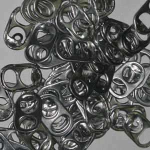 Aluminum Soda Can Tabs: Recycled Metal Craft Supply-mixed Media Art ...