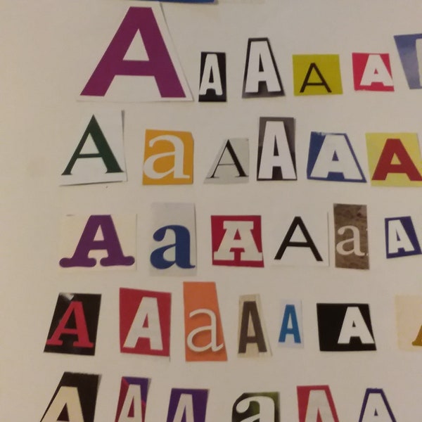 Magazine Letters - Etsy