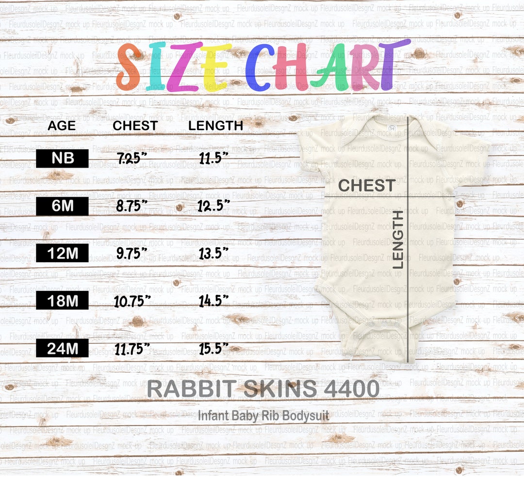 Rabbit Skins Sizes Rabbit Skins Baby Size Chart Rabbit Skins 4400 ...