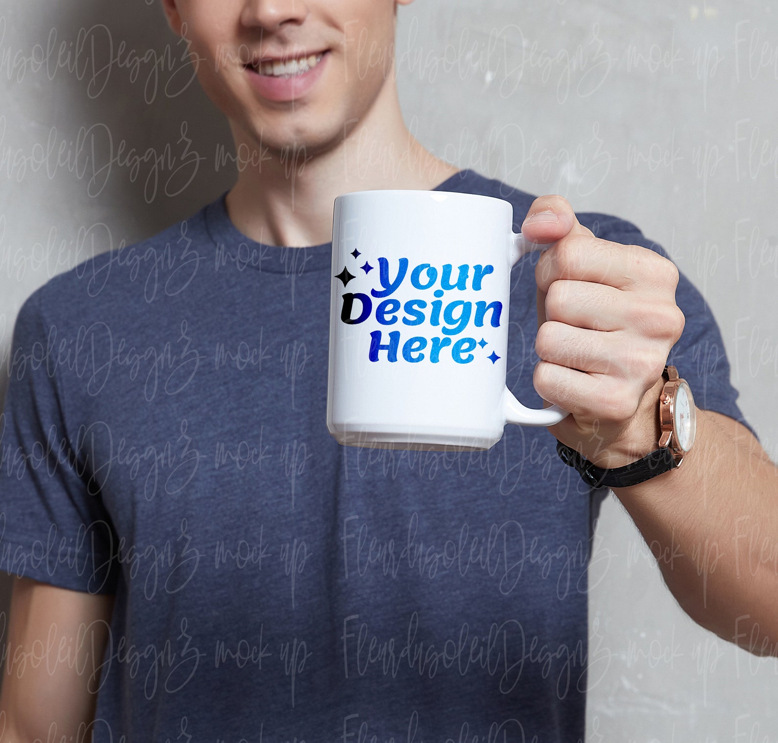 15oz Coffee Mug Mockup Mug Mock Men Mug Mockup Man's Hands - Etsy