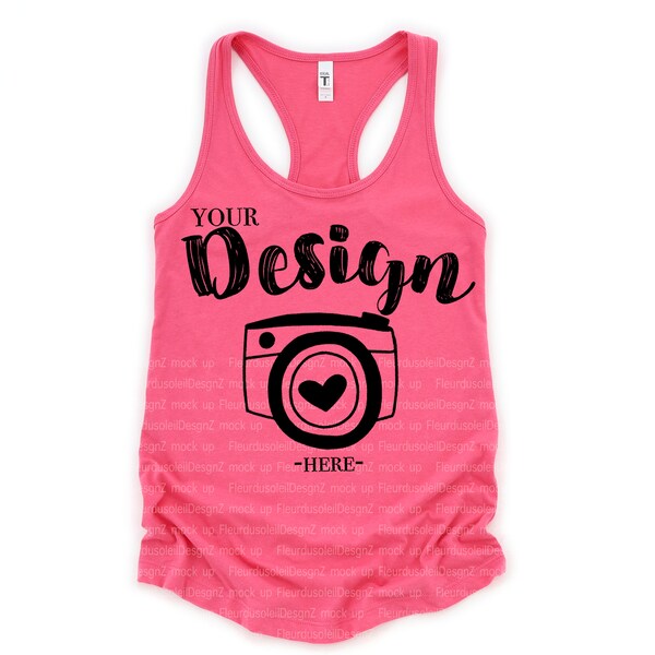 Hot Pink Tank Top - Etsy