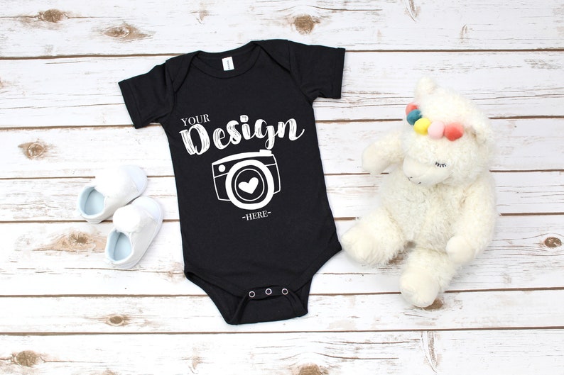 Bella Canvas 100B Black Unisex One Piece Flat Lay Bodysuit - Etsy