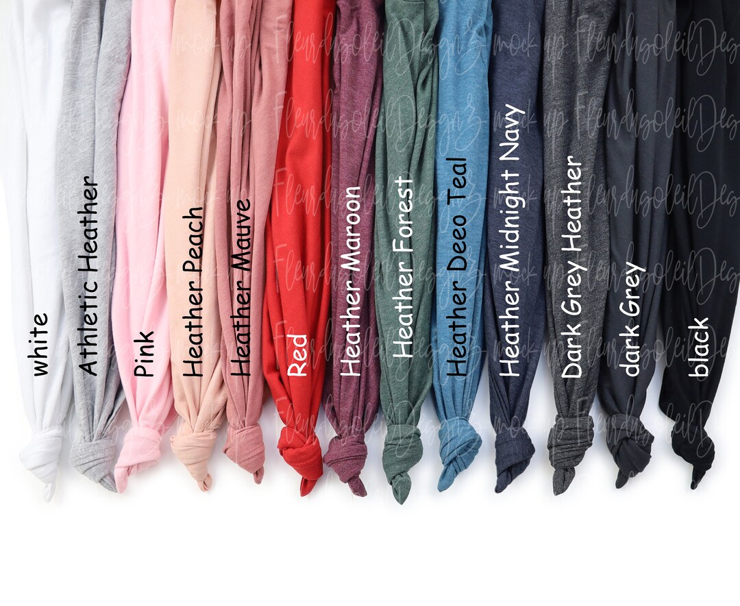 Bella Canvas Mockup T-shirt Color Chart Shirt Color Chart Bella Canvas ...