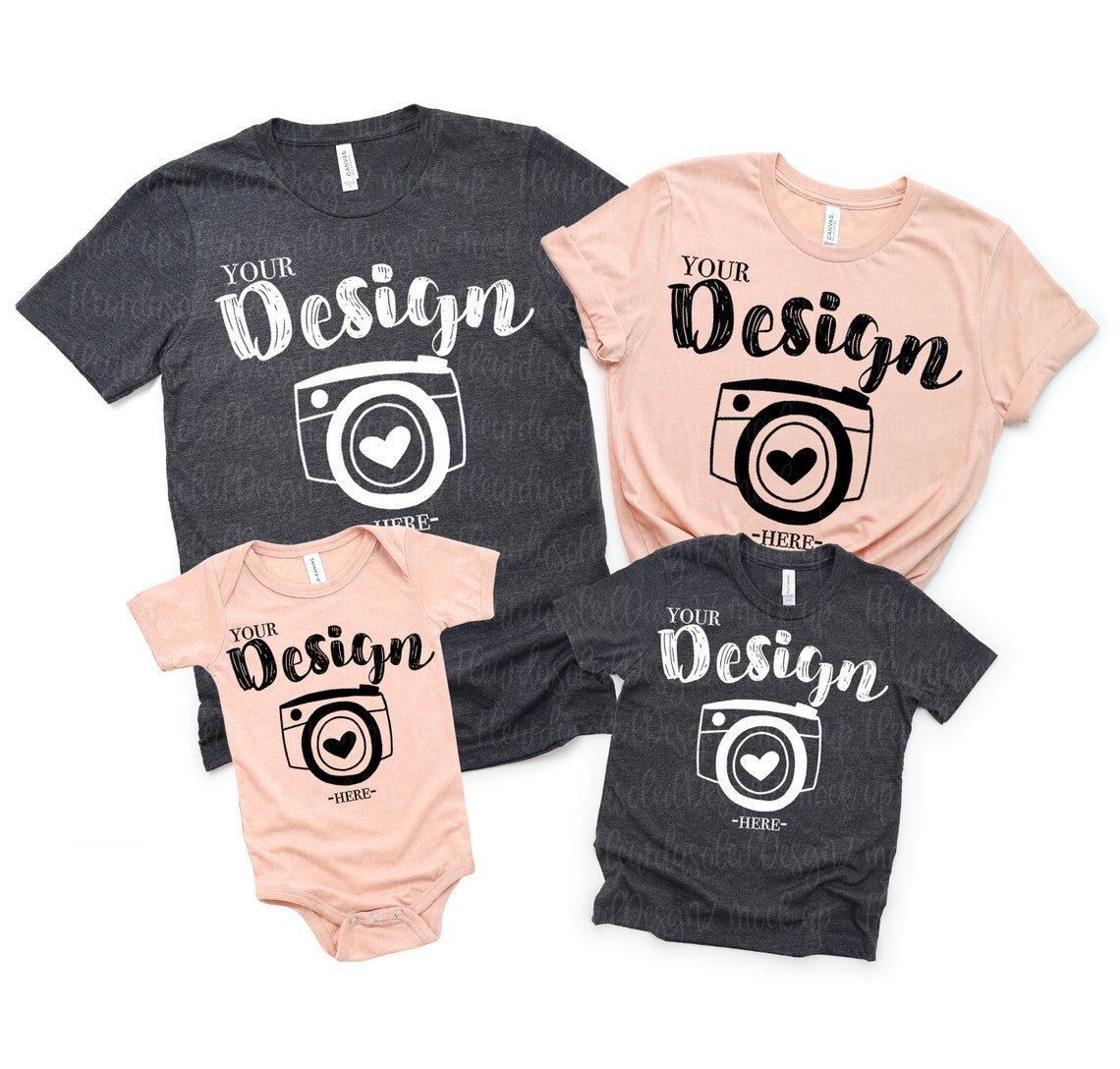 Family Blank Black T-shirt Bella Canvas 3001/3001t/100b Dark - Etsy