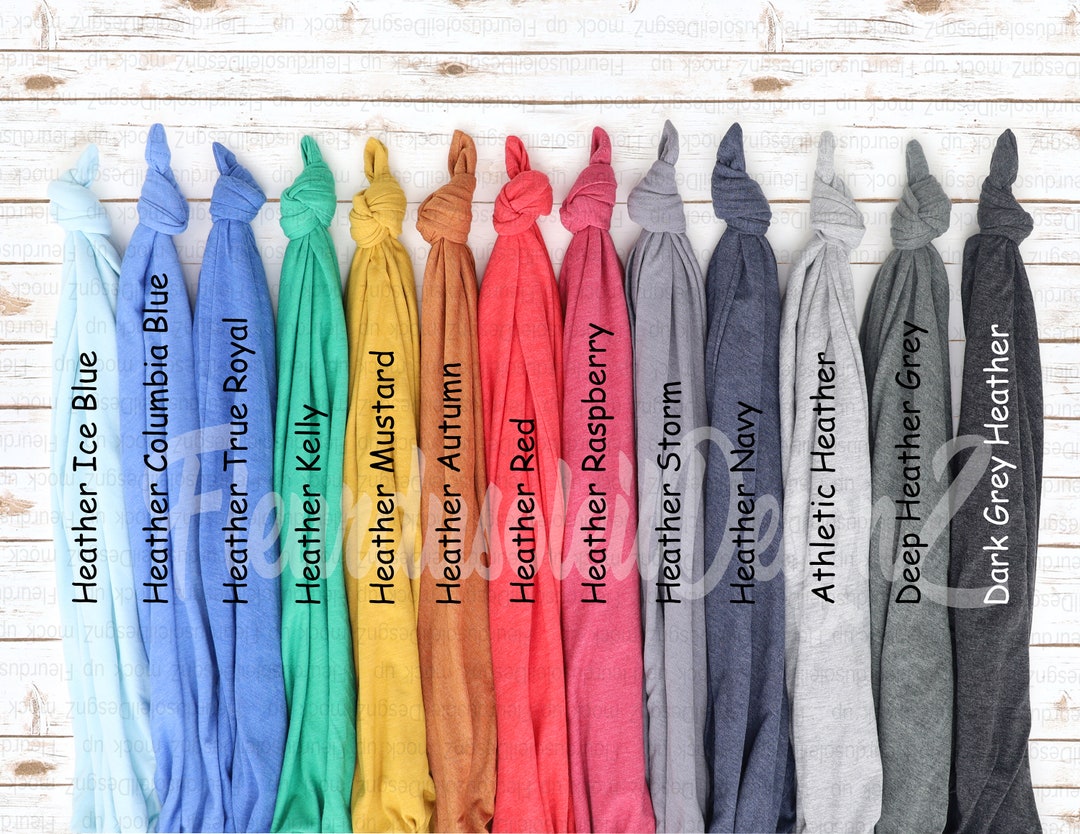 Bella Canvas Mockup T-shirt Color Chart Shirt Color Chart Bella Canvas ...
