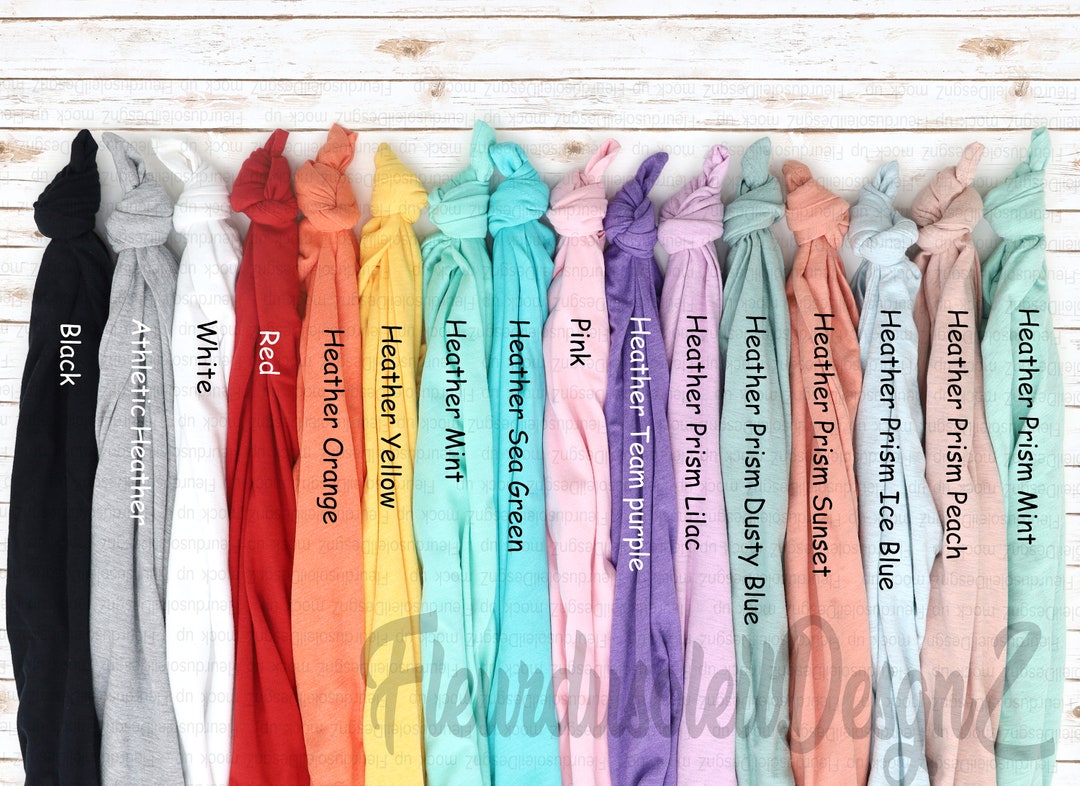 Bella Canvas Mockup T-shirt Color Chart Shirt Color Chart Bella Canvas ...