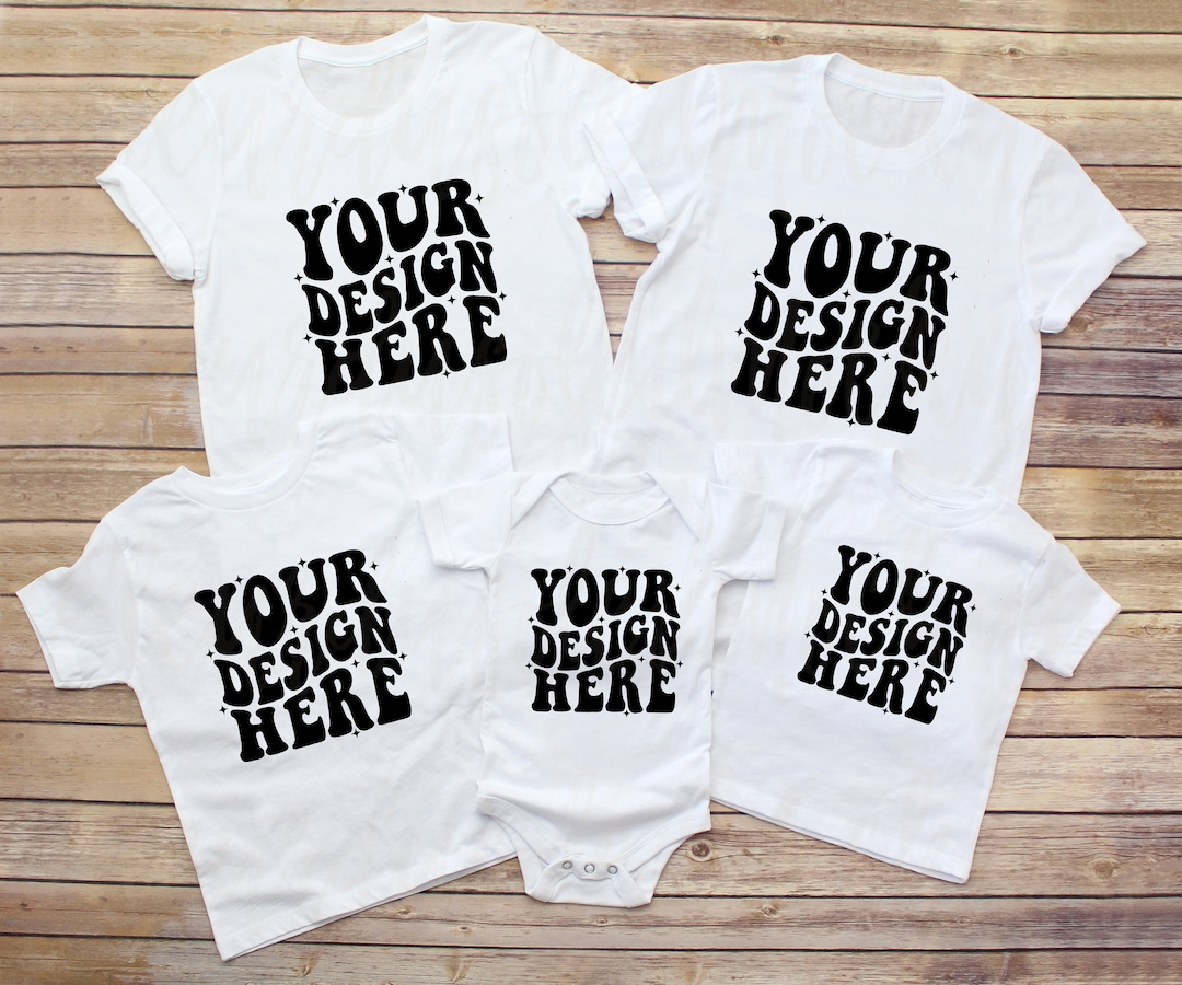 Tag Less Family Blank White T-shirt Bella Canvas 3001/3001t/100b White ...