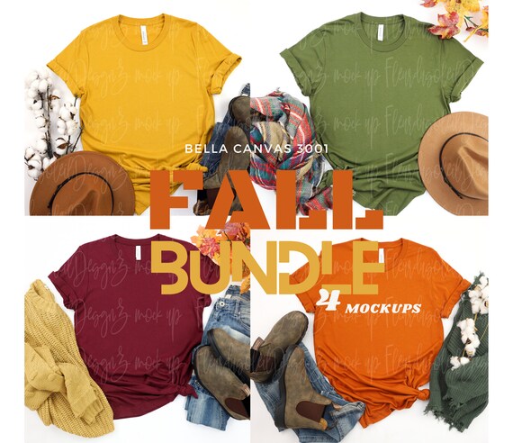 Fall Tshirt Mockup Fall Mock up Fall Bundle 3001 Mockup - Etsy