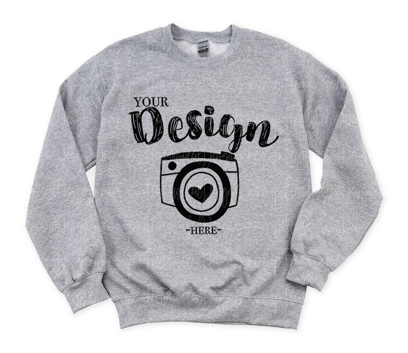 Gildan 18000 Sport Grey Heavy Blend Crewneck Sweatshirt 18000 - Etsy