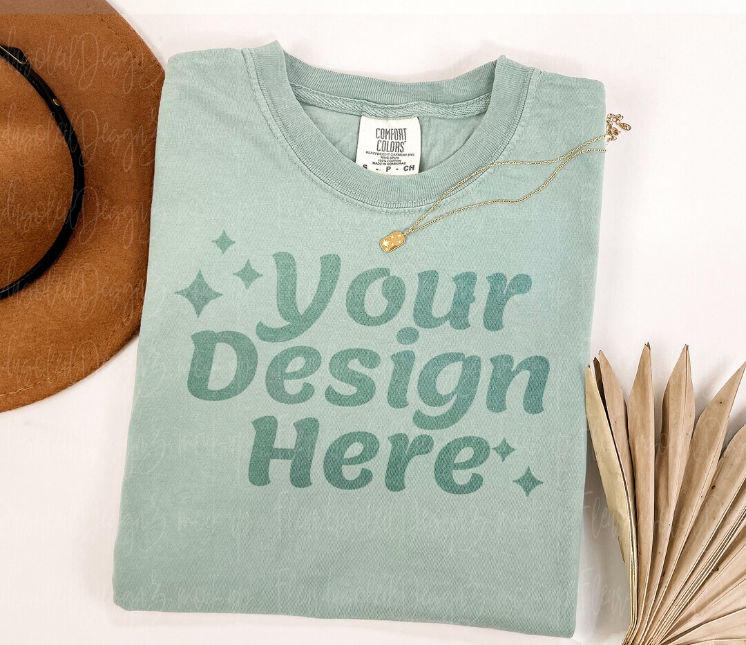 Comfort Colors 1717 BAY Adult Heavyweight RS T-shirt Mockup Comfort ...